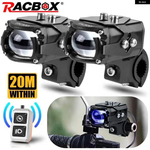 100W バイク LED スポットライト ミニ デーモンアイ ヘッドライト レンズ 10000LM ハイ/ロービーム デビルアイ レトロ ドライビングランプ 車 SUV ATV カスタム パーツ アクセサリーHigh-concerned c...