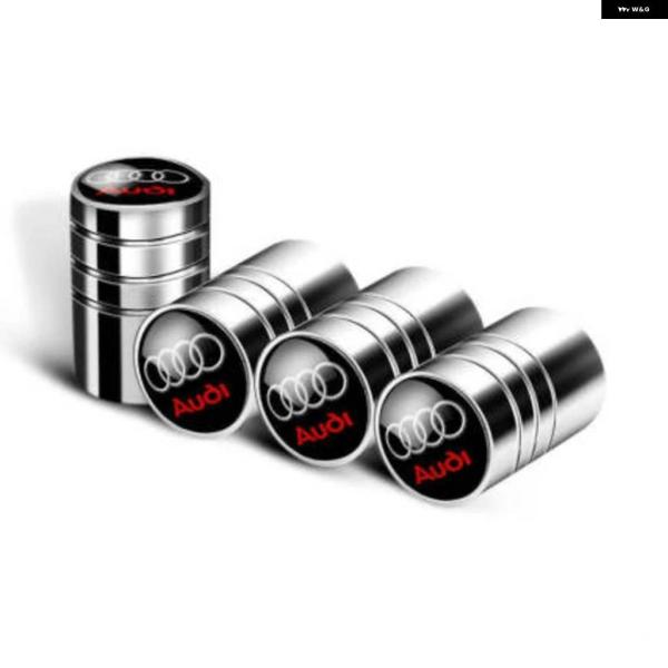 4個 バルブ ステムキャップカバー アウディ A1 A3 A4 A5 A6 A7 A8 Q2 Q3 Q5 Q7 TT S LINE S3 S4 S5 S6 R8 RS ステッカー カスタム パーツ アクセサリーCategory:Emblem...