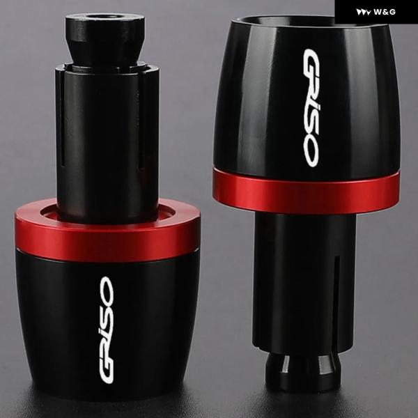 汎用 ハンドルバー グリップ バーエンド MOTO GUZZI GRISO 2006-11-2015 キャップ カウンターウェイト プラグ スライド 2014 2013 カスタムパーツ アクセサリー 交換用部品Hign-concerned ...