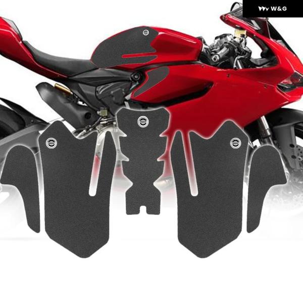 DUCAT PANIGALE V2 899 959 16-19 ゴム 傷防止 プロテクター カバー マットテクスチャ ステッカー オートバイ バイク タンク パッド ステッカー カスタムパーツ アクセサリー 交換用部品Hign-concer...