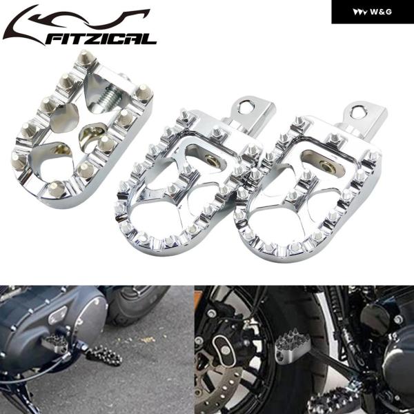 オートバイ バイク CNC フットレスト ペダル ギア シフト ブレーキペダル トゥ シフター ペグ アルミ ハーレー ダイナ ストリートボブ ファットボーイ スポーツスター XL カスタムパーツ アクセサリー 交換用部品Hign-conc...