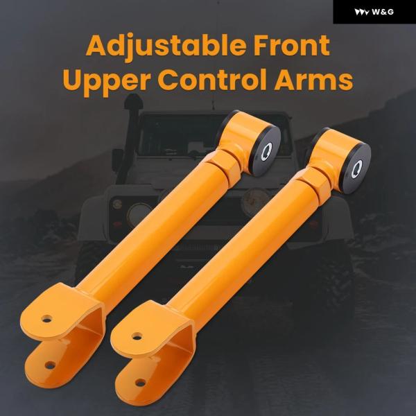 1ペア HDフロントアッパー コントロール アームキット ジープ グランド チェロキー ZJ 1993-1998 ジープ グランド チェロキー WJ 2002 カスタム パーツ アクセサリーHign-concerned Chemical:N...