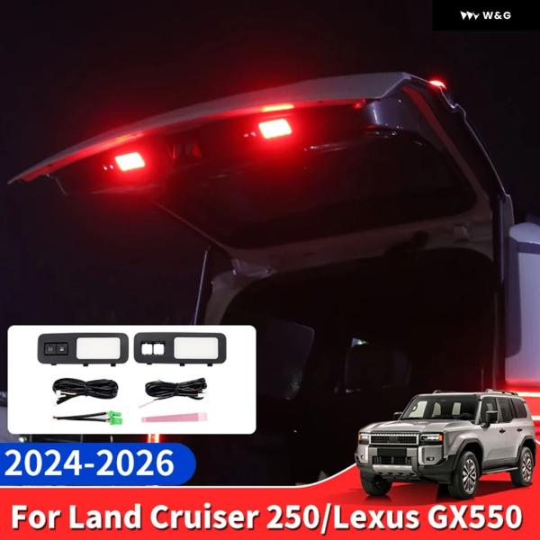 トヨタ ランドクルーザー 250 2024 プラド LC250 1958 レクサス GX550 テールゲート ハザード灯 トランク ライト アップグレード カスタム パーツ アクセサリーHign-concerned Chemical:Non...
