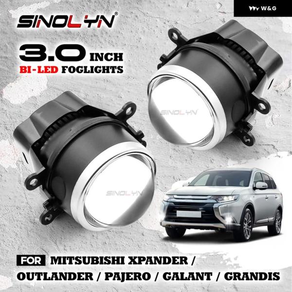 三菱 アウトランダー/ASX/エクスパンダー/ パジェロ /L200/ スズキ スイフト/ジムニー/グランドビターラ用BI LED フォグランプ プロジェクターレンズ チューニング カスタム パーツ アクセサリーHign-concerned...