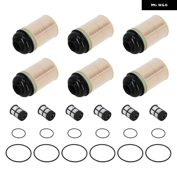 6個 アップグレード 合成繊維ディーゼル燃料オイル フィルター インサートキット DDE GEN 5 エンジン A4720921705 カスタム パーツ アクセサリーHign-concerned Chemical:NoneManufactu...