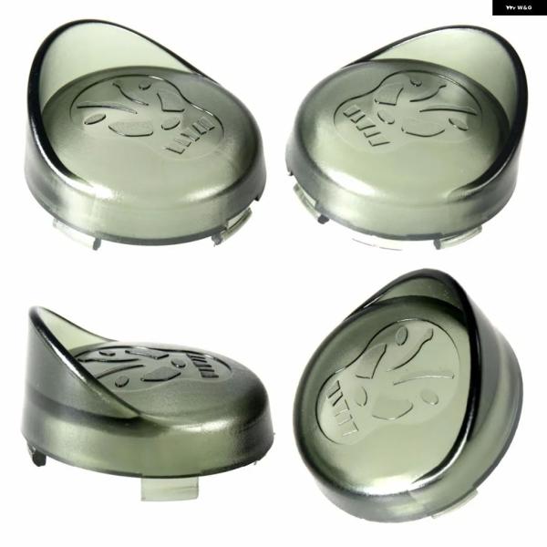 4X ルディネス スカル ウィンカー ライト スモークレンズ カバー 1986-2018 ハーレー ダイナ ソフテイル スポーツスター ストリートグライド カスタム パーツ アクセサリーProtective parts:OtherHign-...