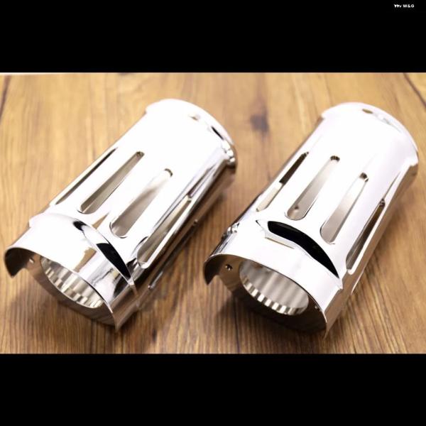 シャローカット クローム フォーク ブーツ セット スライダー カウベル 4個 ハーレー ツーリング ストリート グライド 2014-22 カスタム パーツ アクセサリーProtective parts:OtherHign-concerne...