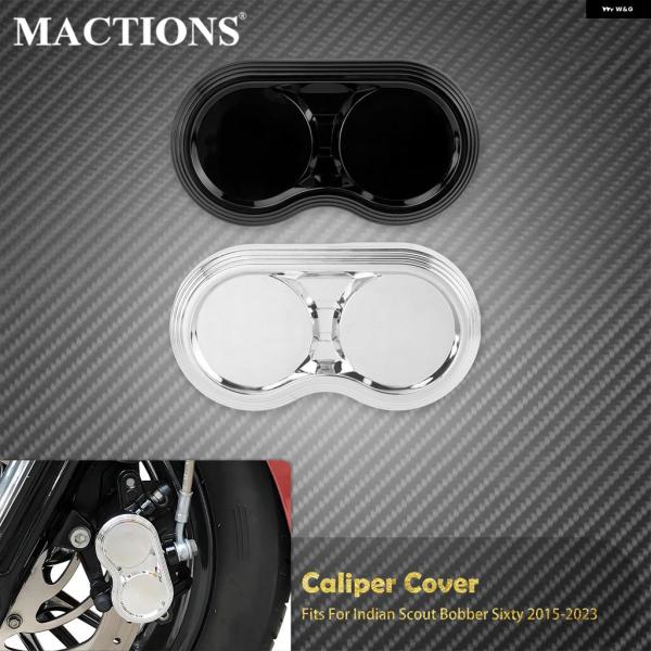 オートバイ バイク フロント キャリパー トリム カバー 装飾 ブレーキ キャリパー アクセント ステッカー INDIAN SCOUT SIXTY 15-2023 18-23 カスタム パーツ アクセサリーHign-concerned Ch...