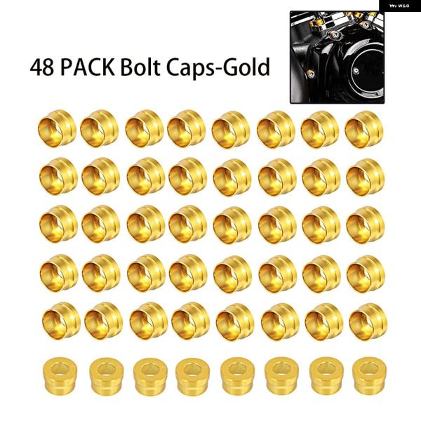 48X ゴールド エンジン ボルトカバー キャップキット ハーレー ツーリング ツインカム ロードグライド ダイナ カスタム パーツ アクセサリーProtective parts:OtherHign-concerned Chemical:N...