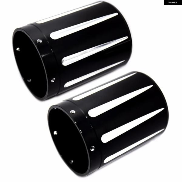 4 1/2インチ ブラック シャローカット エキゾーストチップ VICTORY HARDBALL VISION クロスカントリー ロードモデル カスタム パーツ アクセサリーProtective parts:OtherHign-concer...