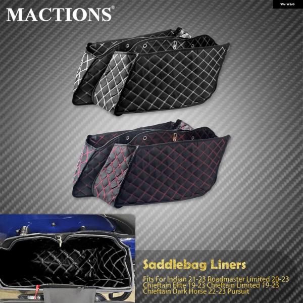 オートバイ バイク サドルバッグ ライナーインサートスレッド拡張バッグ インディアン チーフテンリミテッド ダークホース 19-2023 ロードマスターリミテッドエリート カスタム パーツ アクセサリーHign-concerned Chem...