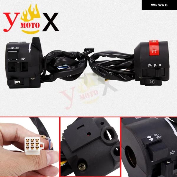 オートバイ バイク 左/右ウィンカーホーンハンドルスイッチ コントロール アセンブリ ホンダ レブル CMX250 CA250 1996-2011 CMX250C 2003-2011 カスタム パーツ アクセサリーHign-concerne...