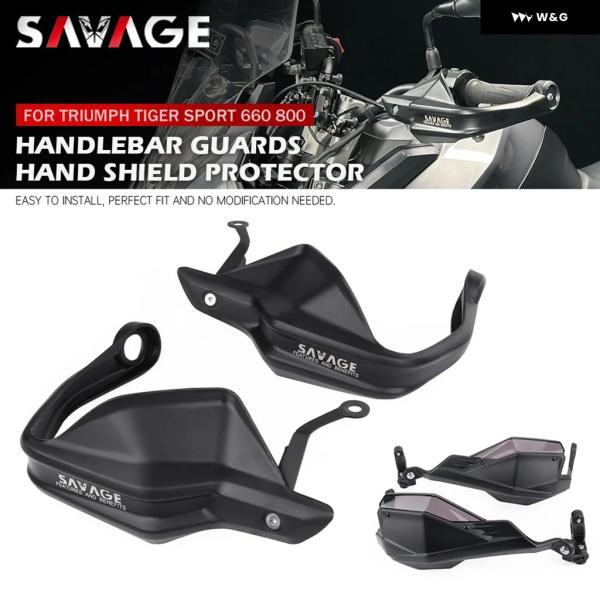 TIGER SPORT 660 800 オートバイ バイク ハンドガード ハンドルバー ハンド グリップ ガード 風防強化 デフレクター ブレーキ レバー プロテクター カスタム パーツ アクセサリーHign-concerned Chemi...