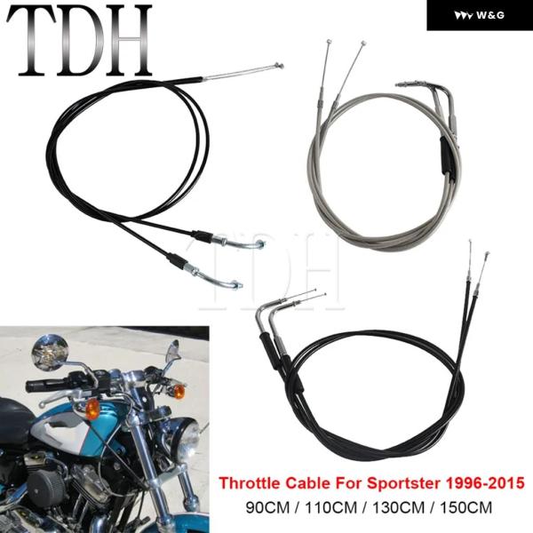 オートバイ バイク スロットル ケーブル 90CM 110CM 130CM 150CM スロットルハンド コントロール ライン HALREY SPORTSTER XL883 XL1200 48 72 IRON 1996-15 カスタム パー...