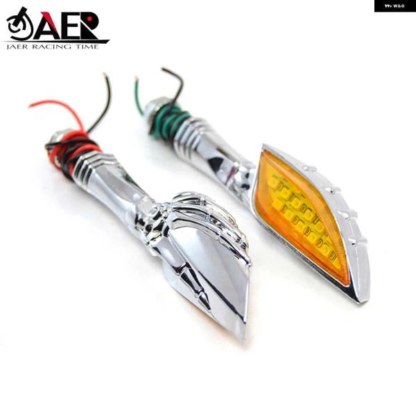 2個 LED オートバイ バイク インジケーター スカル ウィンカー アンバー ウィンカーライト ランプ ハーレー ホンダ ヤマハ クルーザー ライト カスタム パーツ アクセサリーHign-concerned Chemical:NoneB...