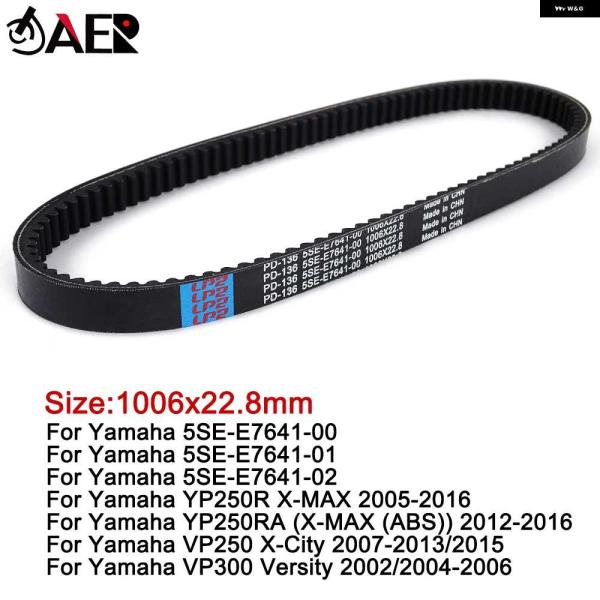 5SE-E7641-00 1006X22.8 ドライブベルト ヤマハ YP250R YP250RA X-MAX XMAX VP250 X-CITY VP300 VERSITY 5SE-E7641-01 5SE-E7641-02 カスタム パ...