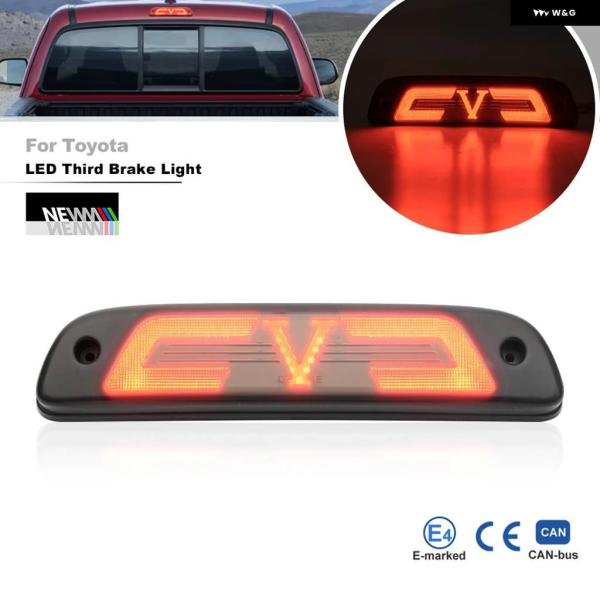 スモークLEDサード ブレーキライト トヨタ タコマ 1995-2015 T100 1995-1998 タコマ アクセスキャブモデル 2016-2023 サードストップランプ CHMSL カスタム パーツ アクセサリーHigh-concer...