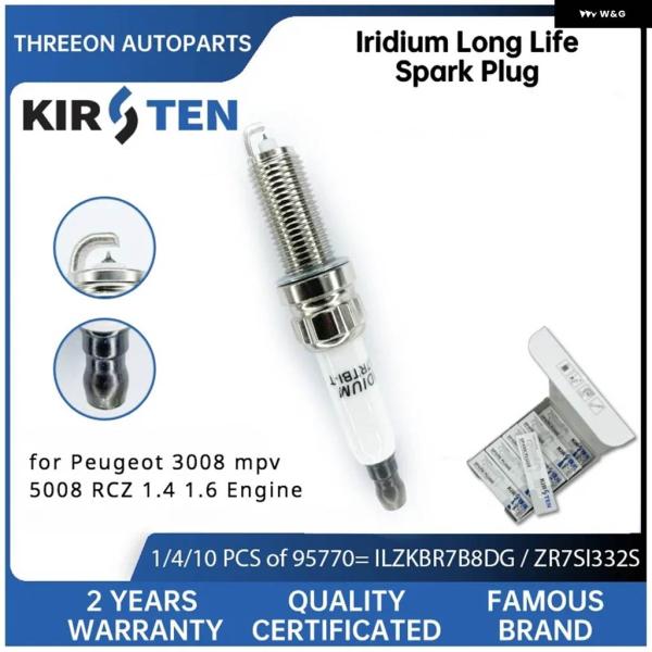イリジウム スパークプラグ プジョー 207 208 308 3008 MPV 406 508 RCZ 1.4 1.6 エンジン ZR7SI332S 596092/G4/H9/K9 カスタム パーツ アクセサリーHigh-concerned...