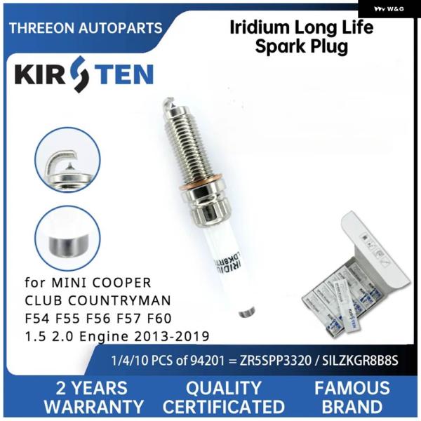 イリジウム スパークプラグ MINI COOPER CLUB COUNTRYMAN F54 F55 F56 F57 F60 1.5 2.0 13-19 ZR5SPP3320 12120040551 12120047375 カスタム パーツ ...