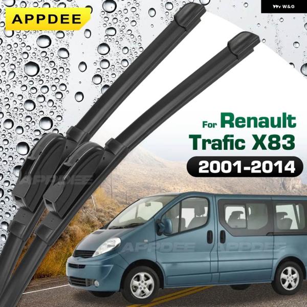 シリコンゴム フロント ワイパー ブレードセット ルノー トラフィック X83 2001 - 2014 フロントガラス ウインドウブラシ 24インチ 21インチ カスタム パーツ アクセサリーHigh-concerned chemical:...