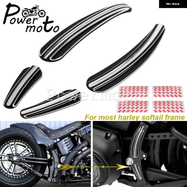 オートバイ サーブド スイングアーム フレーム インサートセット ハーレー ソフテイル ファットボーイ スリム デラックス ヘリテージ ブレイクアウト FLS FLSTN FXSTC 2008-2017 カスタム パーツ アクセサリーPro...