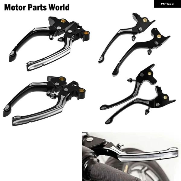 オートバイ レギュレーター クラッチ ブレーキ レバー アルミ ハーレー ツーリング ロードキング ストリートグライド ダイナ ソフテイル スポーツスター XL883 XL1200 カスタム パーツ アクセサリーProtective par...