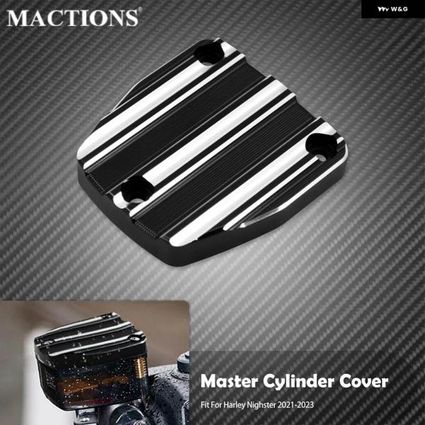 オートバイ CNCフロントマスター シリンダー ブレーキカバー アルミブラッククローム ハーレー ナイトスターRH975スペシャルRH975S 2021 - 23 カスタム パーツ アクセサリーMotobike Make:HARLEY-DA...