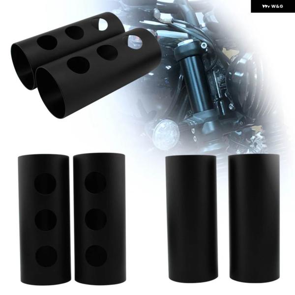 バイク カバー アッパー フォーク レッグ トライアンフ BONNEVILLE ブラックフロントショック アブソーバー 取り付け用 装飾 カバー カスタム パーツ アクセサリーHigh-concerned chemical:NoneBran...