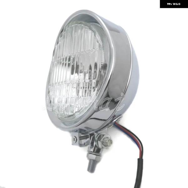 オートバイ 5.7インチ 12V クローム レトロ ヘッドライト クリアレンズ ハーレー オールド スクール ズ カスタム パーツ アクセサリーHigh-concerned chemical:NoneWattage:12VBrand Nam...