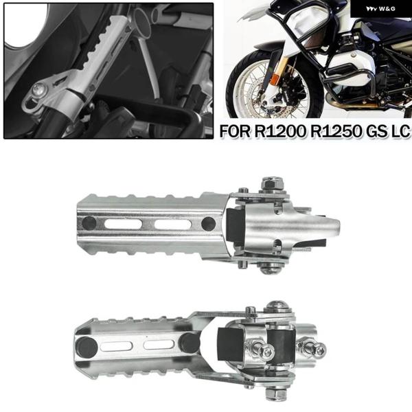 R1200GS オートバイ フットペグ BMW R1250GS GSR1200 R1250 R1200GS LC フロント フットレスト 折りたたみ フットレスト クランプ 22-25MM カスタム パーツ アクセサリーHigh-conce...