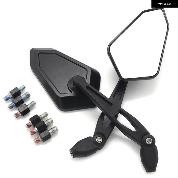 カワサキ ZR250 ZR400 ZEPHYR ZR750 ZEPHYR Z1000 ZRX400 ZRX1100 ER650 ER-6Nリアビューミラー 部品 バイク リアビューミラー カスタム パーツ アクセサリーHigh-concer...