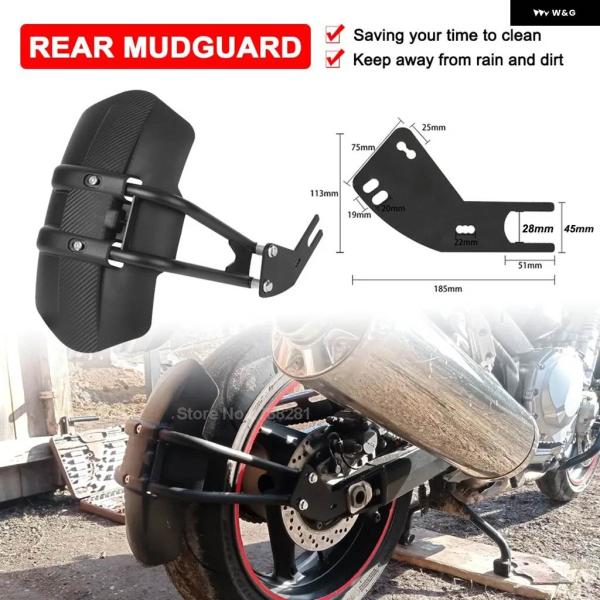 カワサVERSYS650キ用 オートバイ リアフェンダー マッドガード 2018年式Z650 Z900 Z800 スズキ ギアタイヤ イヤー マッド フラップ カスタム パーツ アクセサリーHigh-concerned chemical:N...