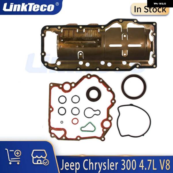 エンジン 部品アンダー変換ガスケットセットオイルパン4.7L V8 RAM用 ダコタ ダッジ ジープ コマンダーグランド チェロキー 4.7L 99-13 カスタム パーツ アクセサリーSpecial Features:Ram Dakota...
