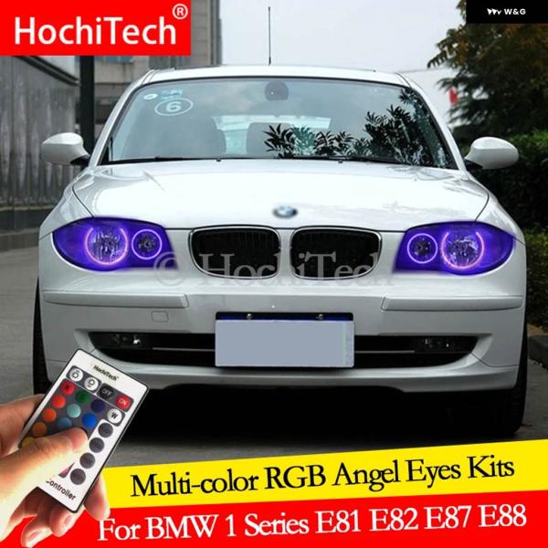 BMW 1シリーズ E81 E82 E87 E88 2004-12 ハロゲン ヘッドライト デイライト DRL ANGEL EYES LED RGB マルチカラー ヘッドライト リングキット カスタム パーツ アクセサリーHigh-conc...