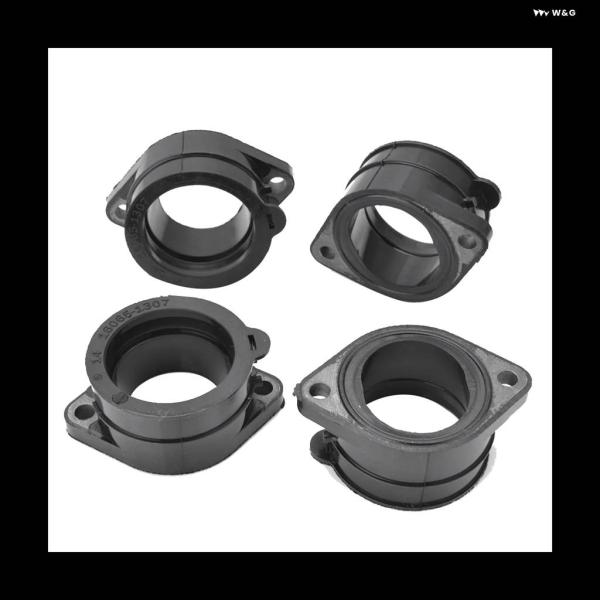 キャブレター インターフェース インテーク マニホールド アダプター ジョイント ブーツ セット カワサキ 16065-1307 GPZ 1100 E ZXT10E ZRT10C ZRX 1200C カスタム パーツ アクセサリーHigh-...