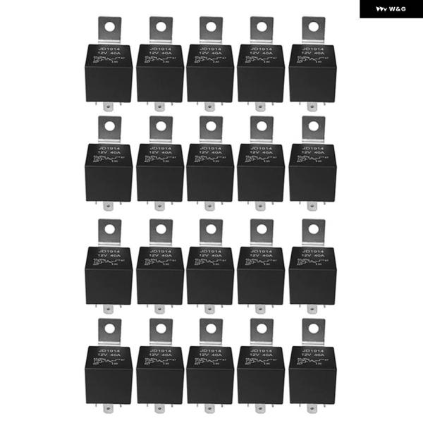20 PCS 5ピン 12Vリレースイッチ SPDT 30/40アンペア 12ボルト自動車用リレー 自動車ファン用 カスタム パーツ アクセサリーHigh-concerned chemical:NoneOrigin:Mainland Chi...