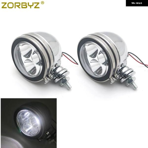 ゾルビズ クローム バイク メタル レトロ LED 通過運転 ヘッドライト フォグライト ハーレー カフェ レーサー チョッパー カスタム パーツ アクセサリーHigh-concerned chemical:NoneWattage:12VI...