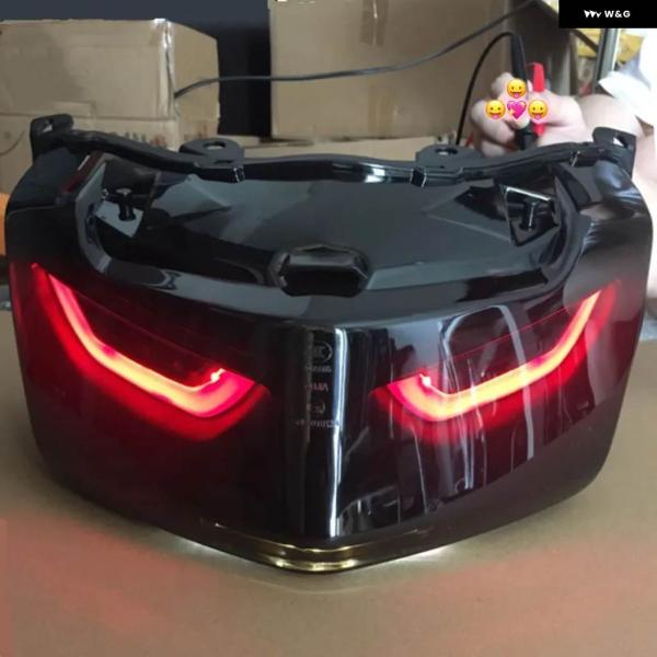 バイク NMAX155 2016-2019年モデル NMAXリアテールランプ テールライト テールランプイエローシグナルランプターンNMAX155 NMAX125ランプ カスタム パーツ アクセサリーHigh-concerned chemi...