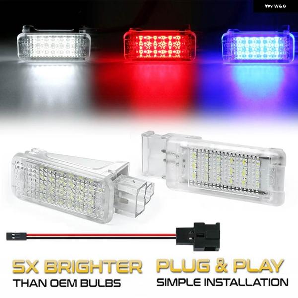 2個装 LED フットウェル ライト キャリア 室 グローブ ボックス ランプ アウディ A4 B5 B6 B7 B8 A3 A6 C6 C7 A5 R8 TT Q5 Q3 Q7 A1 A8 S3 RS6 カスタム パーツ アクセサリーFo...