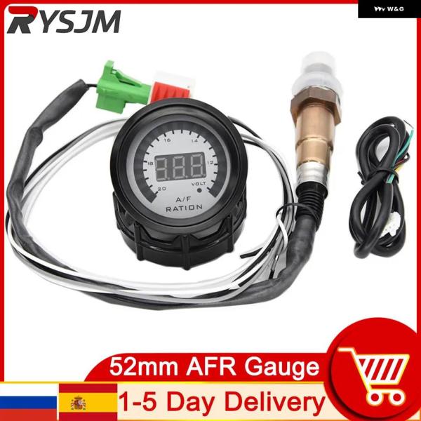 52MMデジタル空燃比計狭帯域オキシセンサー付き車用メーターAFR 12V車用ボルトメーター電圧21メートル カスタム パーツ アクセサリーHigh-concerned chemical:NonePlacement on Vehicle:f...