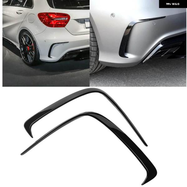 メルセデスベンツ W176 A200 A250 A45 AMG ハッチバック 2013 - 16 2018 リアバンパー リップ スポイラー スプリッター カナード カスタム パーツ アクセサリーHigh-concerned chemica...