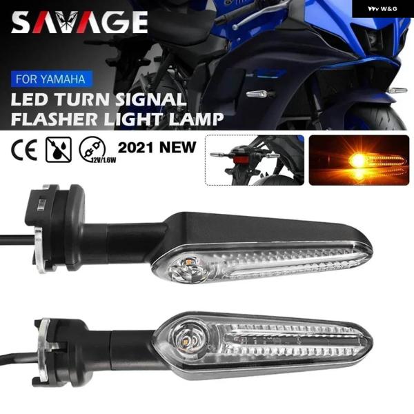 LED ウィンカーライト ヤマハ MT07 XJ6 FZ6 MT09 TRACER 900 MT10 MT03 FZ25 バイク 点滅方向指示灯 カスタム パーツ アクセサリーBattery Included:NoHigh-concerne...