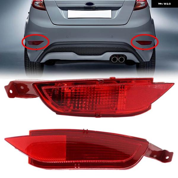 L/R リアバンパー 反射シグナルライト テールフォグランプ アセンブリ フォード フィエスタ WT MK7 2009-2014 CMAX 2010-2015 カスタム パーツ アクセサリーHigh-concerned chemical:N...