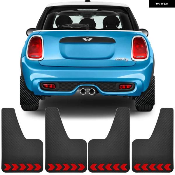 マッドフラップ マッドフラップ スプラッシュガード マッドガード MINI JCW ONE COOPER CLUBMAN S COUNTRYMAN R55 R56 R60 F54 F55 F56 F60 ラリーステッカー カスタム パーツ ...