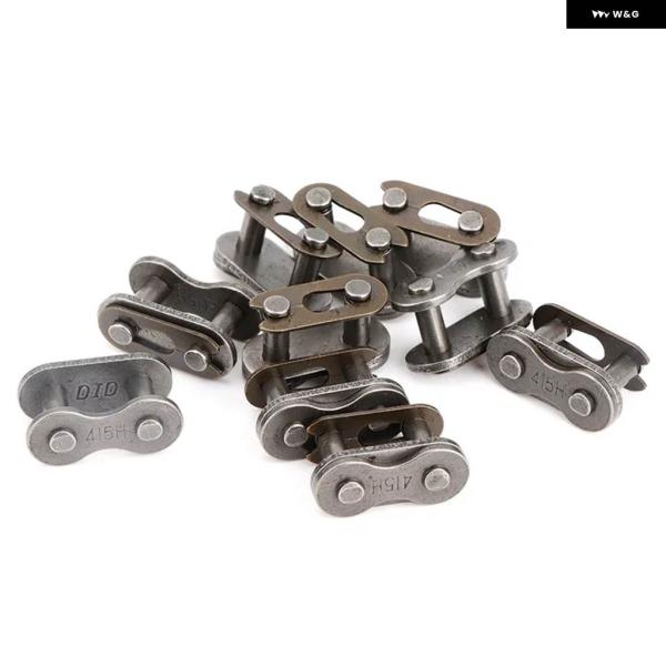 ブラック 10個 415H チェーンマスターリンク 2ストローク モーターバイク ガスエンジンパーツ バイク カスタム パーツ アクセサリーHigh-concerned chemical:NoneSpecial Features:Chain...