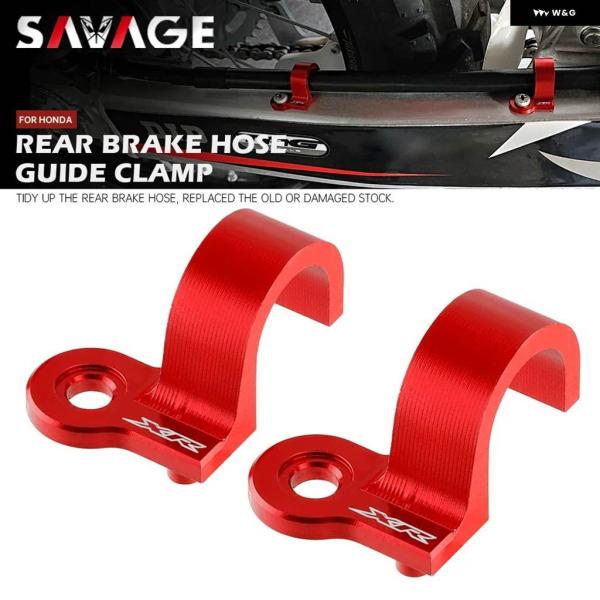 ホンダ XR650R XR650L XR600R XR250R XR400R リアブレーキホースガイドクランプ バイクブレーキラインホルダー XR 250R 400R 600R 650R 400 カスタム パーツ アクセサリーHigh-co...