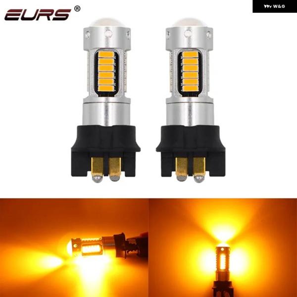 PW24W PWY24W LED ウィンカーランプ 4014 30SMD DRL デイタイムランニングライト CANBUS LED フォグランプ ホワイト レッド アンバー ブルー カスタム パーツ アクセサリーHigh-concerned...