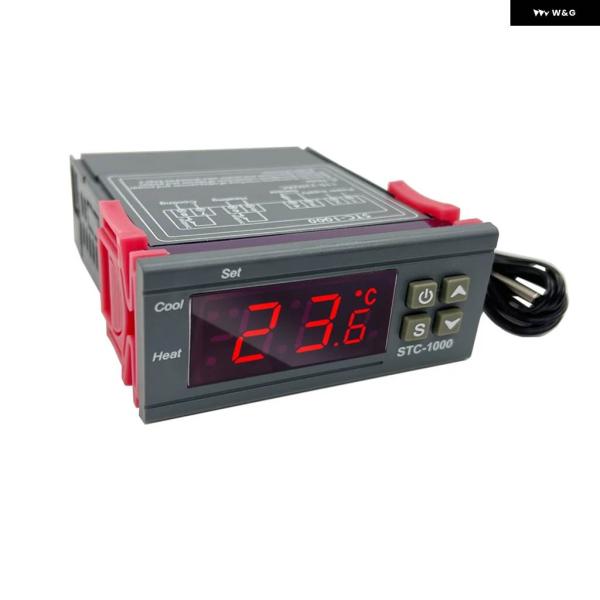 STC-1000 STC 1000 LED デジタルサーモスタット インキュベーター 温度コントローラー サーモレギュレーター リレー 加熱 冷却 12V 24V 220V カスタム パーツ アクセサリーBattery Included:N...