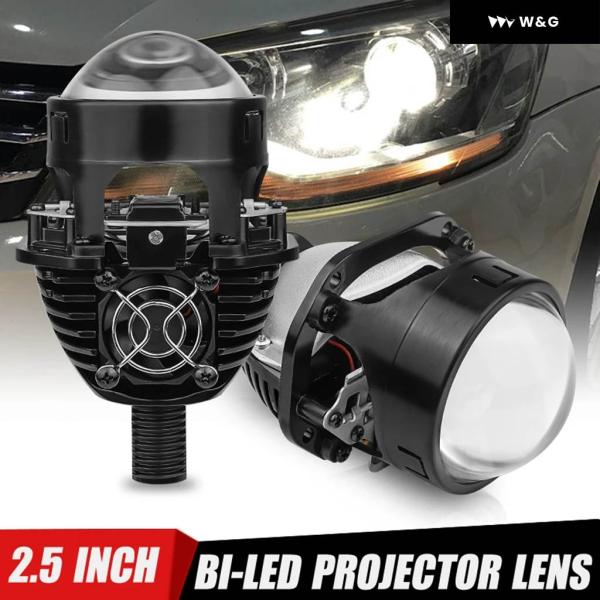 2.5インチ H4 H7 バイLEDプロジェクターレンズ H1 H4 H7 9005 9006 車用 ヘッドライト ハイ/ロービーム 100W 20000LM LED 電球 レトロカー スタイル カスタムパーツ アクセサリー 交換用部品Hi...