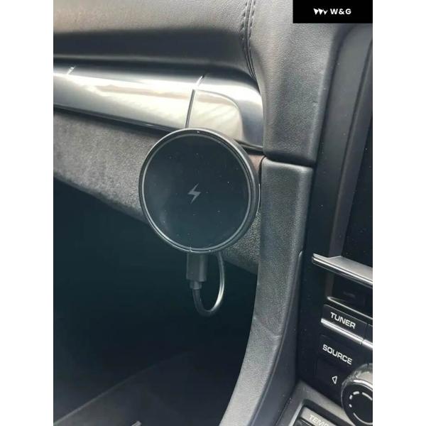 携帯電話 マウント マグセーフ チャージャー ポルシェ 991 / 981 / 718 911 ケイマン ボクスター RHD カスタムパーツ アクセサリー 交換用部品Hign-concerned Chemical:NoneBrand Nam...